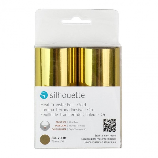 PAPEL FOIL (2 ROLLOS ) * GOLD * SILHOUETTE