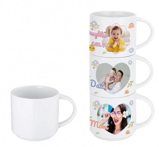 Taza de Café Apilable Sublimable 8oz